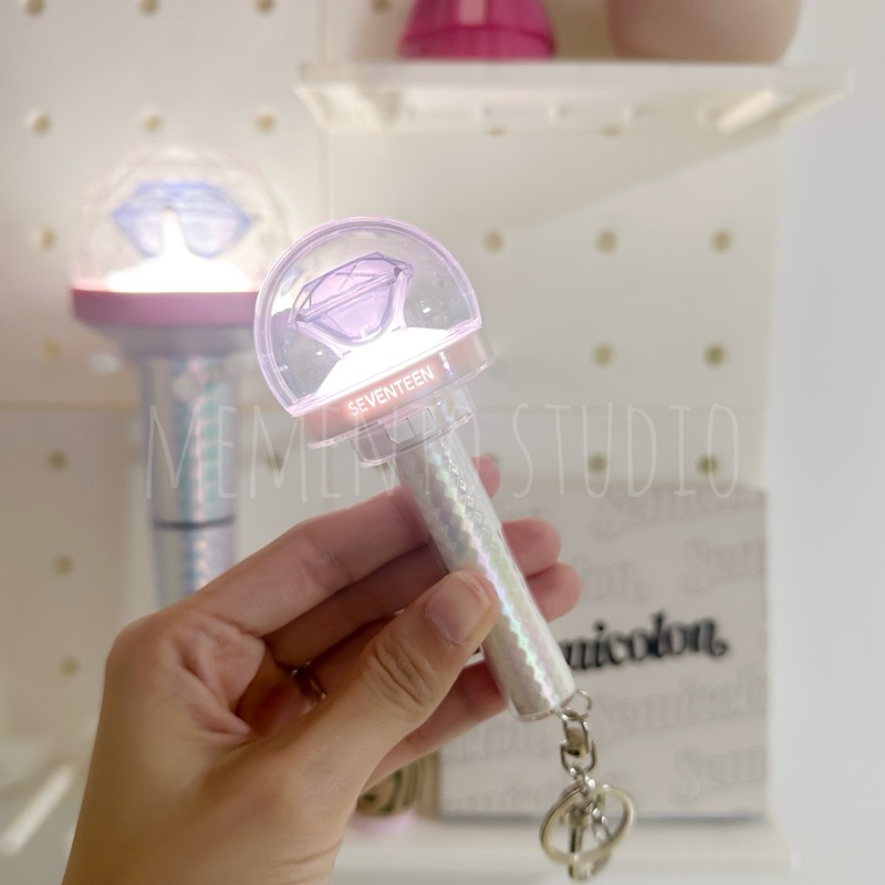 Seventeen Mini Lightstick Caratbong Key Ring Glow Stick Keychains for ...