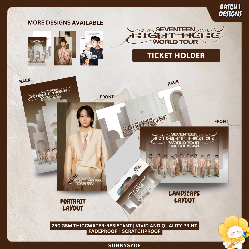 [ONHAND | 24HR SHIP] SEVENTEEN Right Here Ticket Holder Envelope (BATCH ...