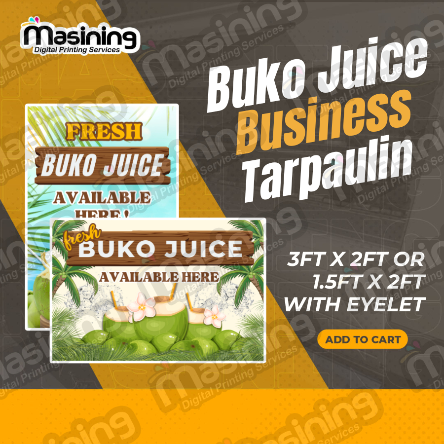 Buko Juice Business Signage Tarpaulin | Shopee Philippines