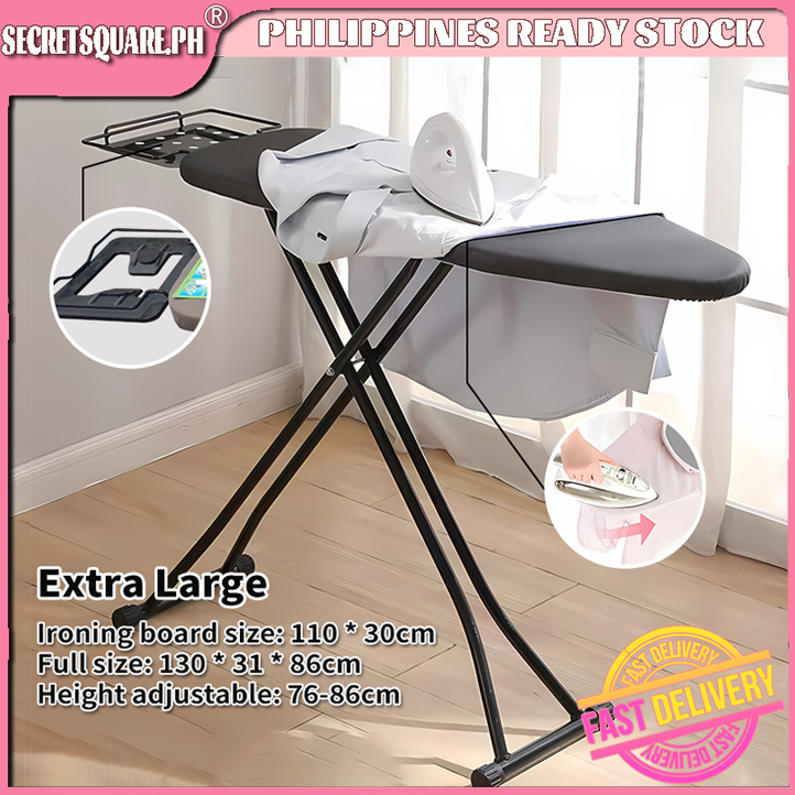 COD 36 Inch Standing Ironing Board Heavy Duty Foldable Iron Stand Cloth ...