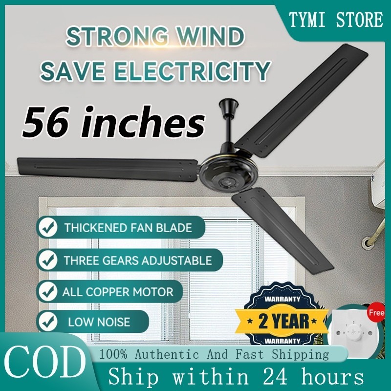 Ceiling Fan Big Size Heavy Duty 56 Inch Large Wind Power Ceiling Fan ...