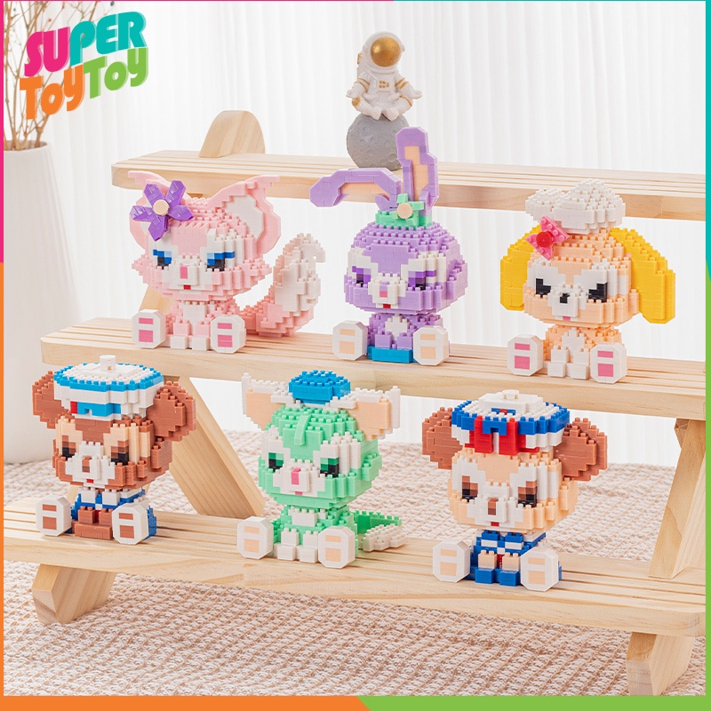Cute Cartoon Disney Lotso Sanrio Mini Building Blocks Toys Kuromi ...