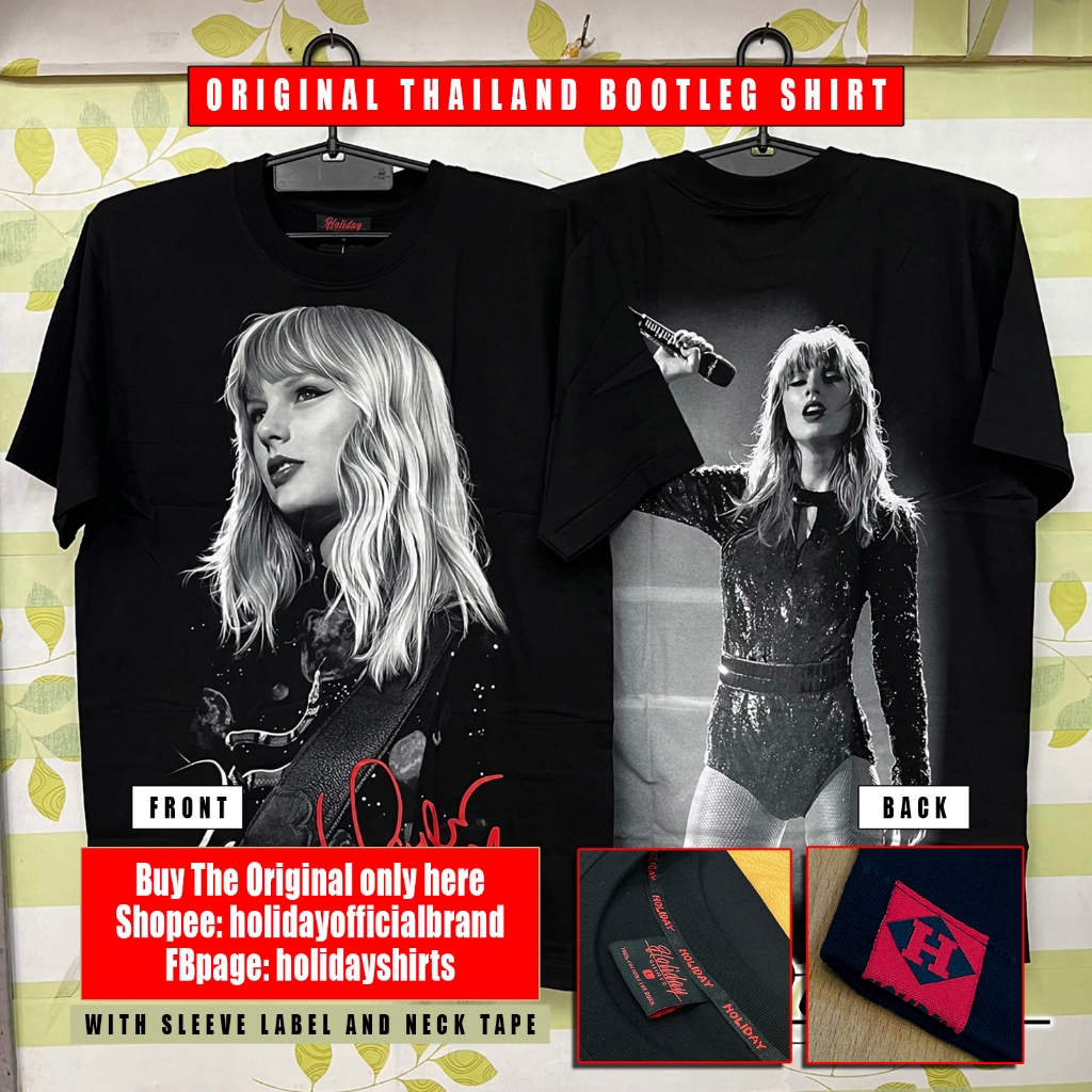 ( HOLIDAYSHIRTS ) TAYLOR SWIFT - SINGING TEES Authentic Thai bootleg ...