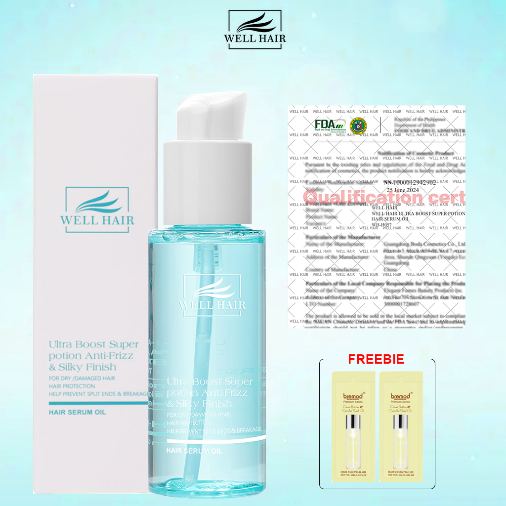 Well Hair Hair Serum Ultra Boost Superpotion Anti-Frizz Silky Finish ...