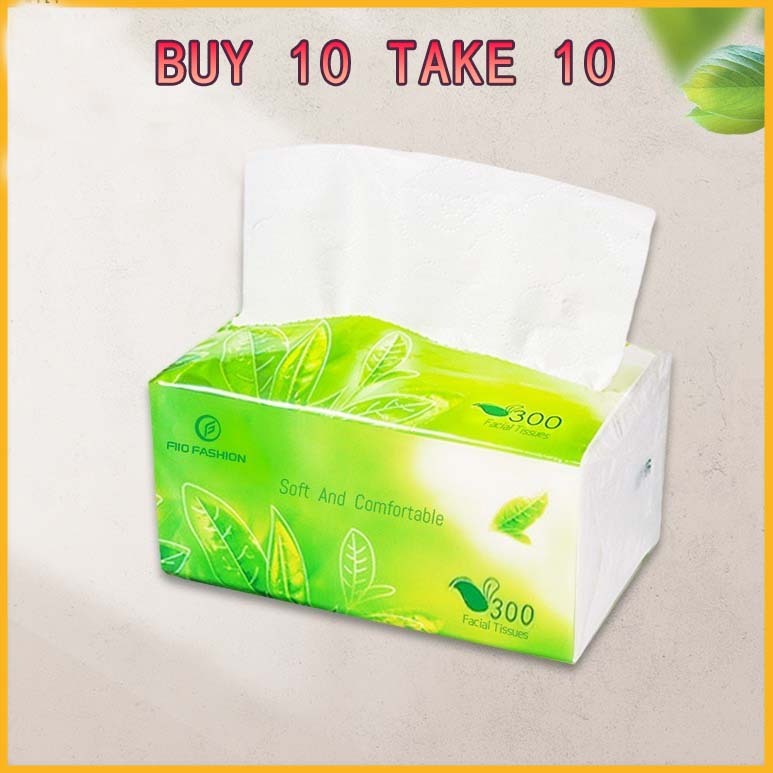 Organic Green Tea Facial Tissue Paper Car Toilet Paper Tissue【300 ...