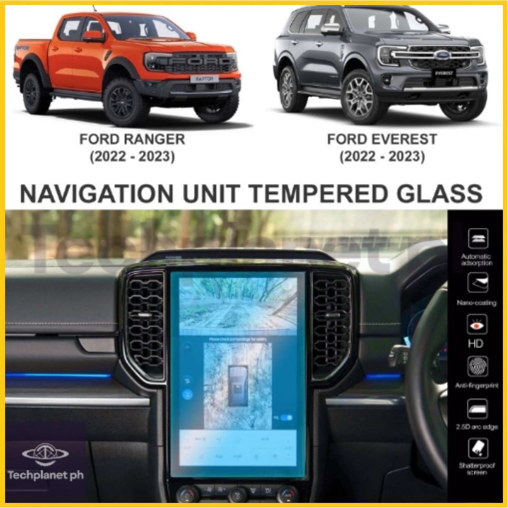 Next Gen Ford Ranger Raptor Ford Everest Infotainment Tempered Glass ...