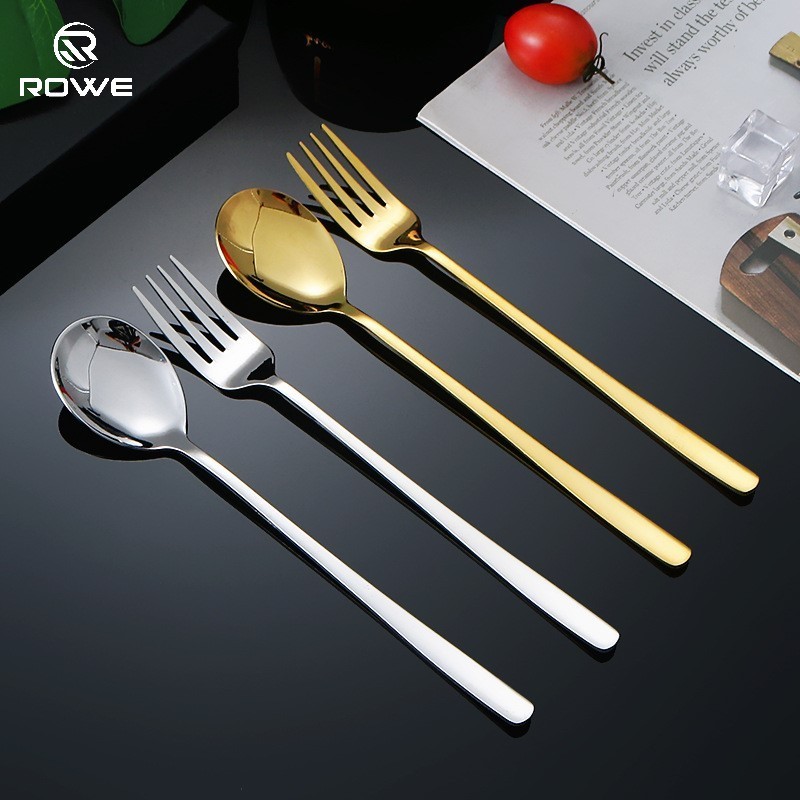 Korean Cutlery Korean Style Flatware Stainless Steel Dining Spoon and ...