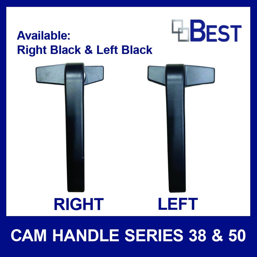 Casement Awning Fastener Handle Black Cam Handle Right & Left 38 50 ...