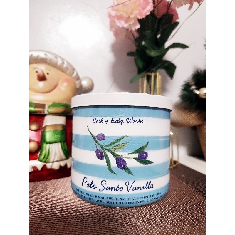 Palo Santo Vanilla | 3 wick Candle | White Barn | Bath & Body Works ...