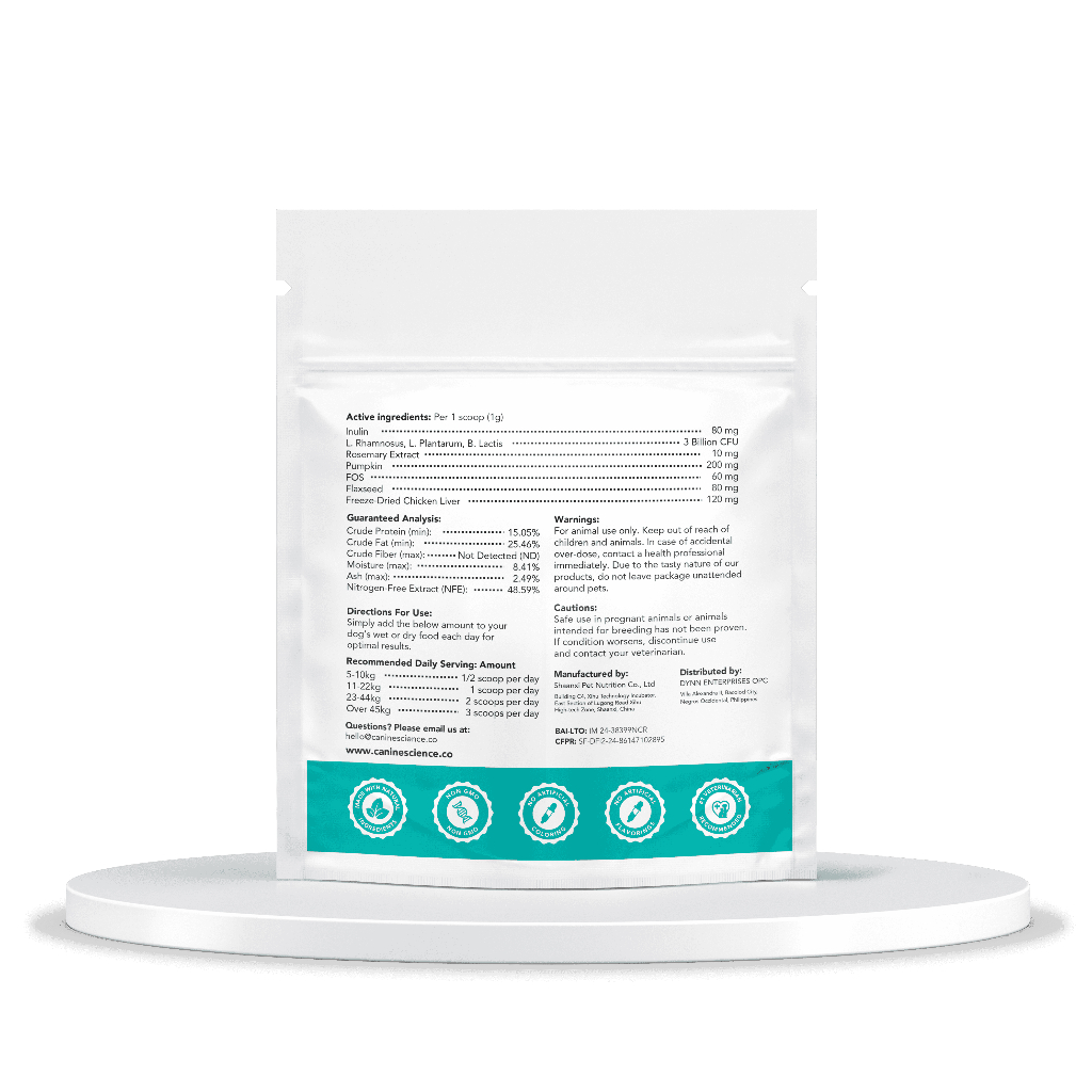 CANINE SCIENCE Probiotics Meal Topper for Dogs (30g per pack) | Shopee ...