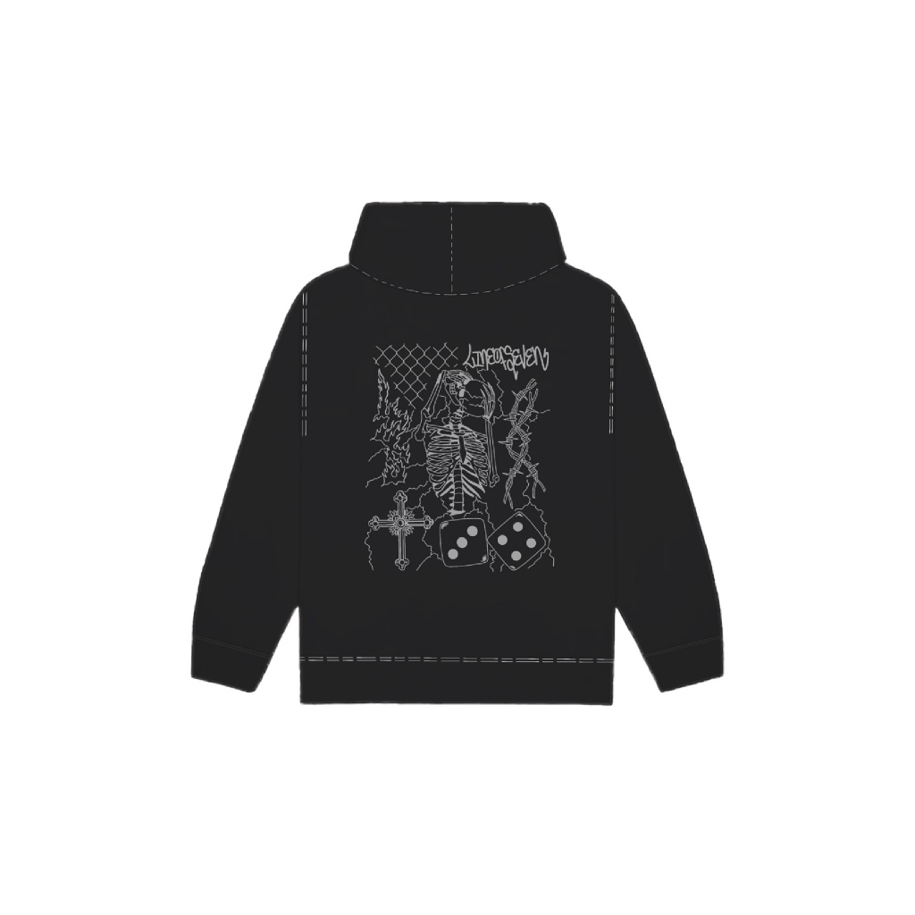 Line of Seven Gamble Hoodie (black) | Shopee Philippines