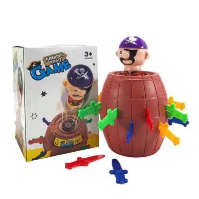 Pirate Barrel Interaction Toys Lucky Game Jumping Pirates Bucket Sword ...