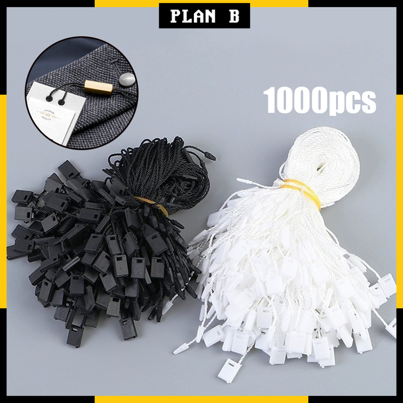 1000pcs Clothes Hang Tag Nylon String Snap Lock For Products, Labeling ...