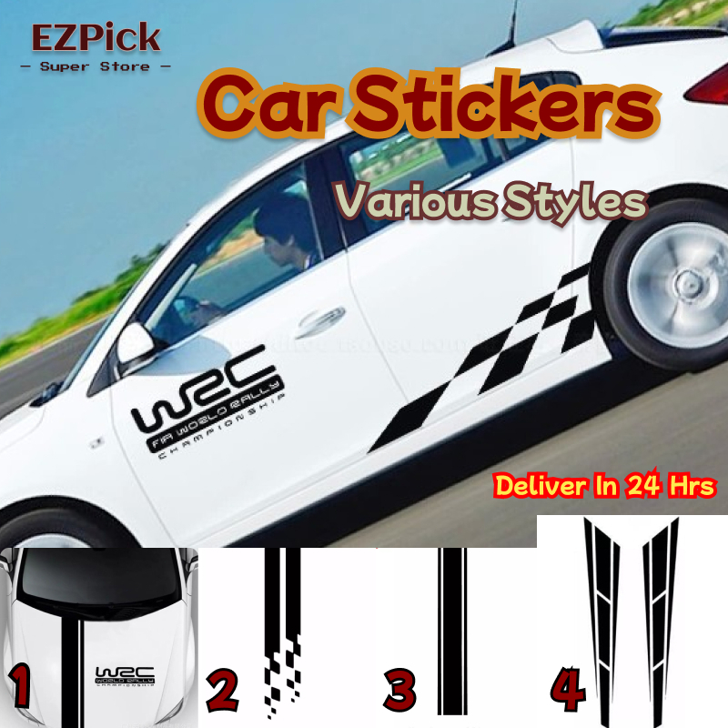 car hood stickers Car modification Diy body stickers Modified ...