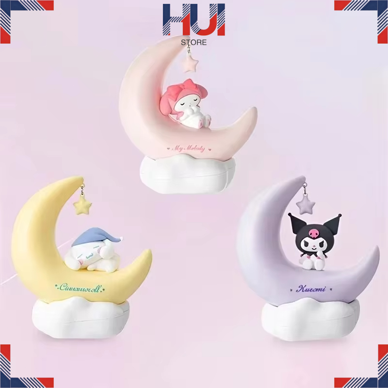 Sanrio MINISO LED Night Light Kuromi Cinnamoroll Rechargeable 3 Level ...