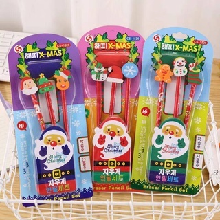 3 in 1 pencils per set with cute erasers-W067 | Shopee Philippines