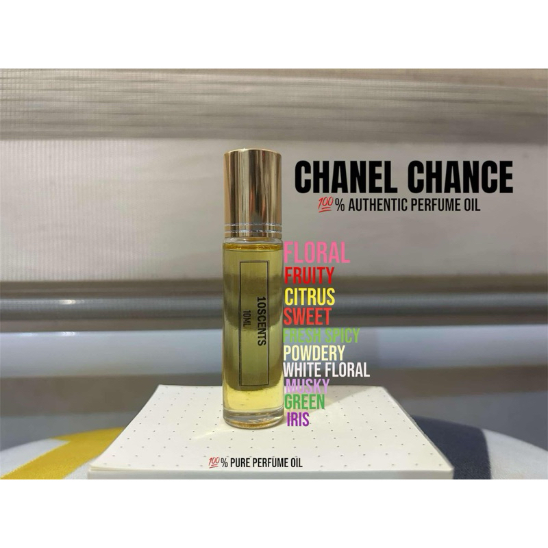 100% Authentic Pure Perfume Oil CHANEL CHANCE 10ml | Shopee Philippines