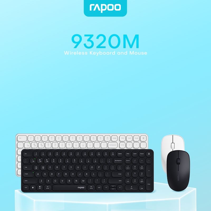 Rapoo 9320M Wireless Keyboard & Mouse Combo 2.4G | Shopee Philippines