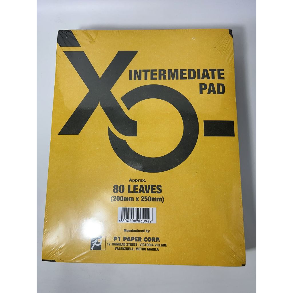 XO Intermediate Pad 80Leaves Paper Corp(1-10Pad) | Shopee Philippines