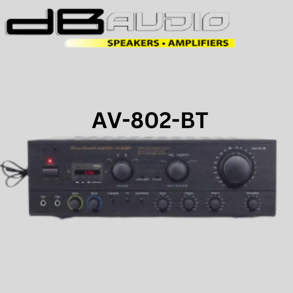 DBAudio Amplifier AV-802-BT 1000 Watts With Bluetooth , USB and Audio ...