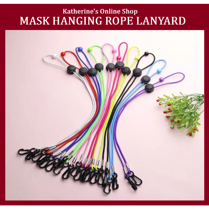 Mask Hanging Rope Face Mask Lanyard Mask Holder Adjustable Two Hooks I ...