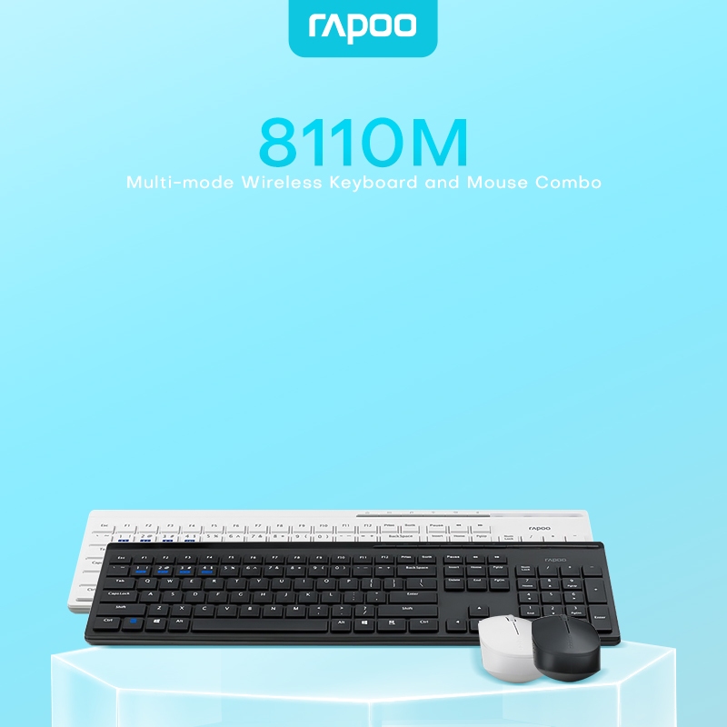 Rapoo 8110M/8100GT 105Key Wireless mouse & Wireless Keyboard for laptop ...