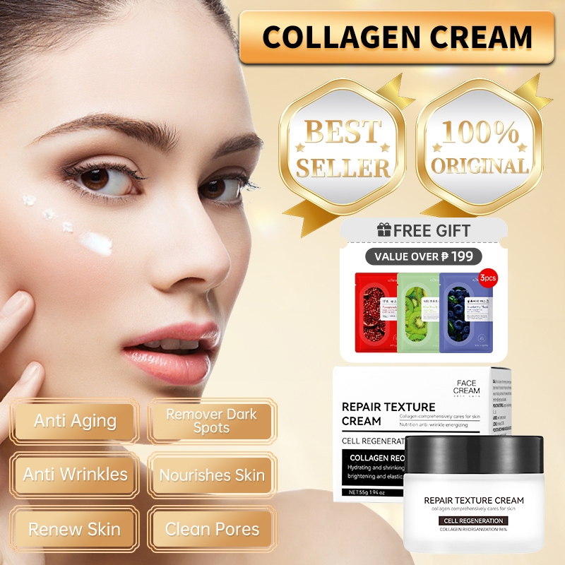 Collagen Anti-Aging Cream Whitening Fading Pigmentation Spots ...