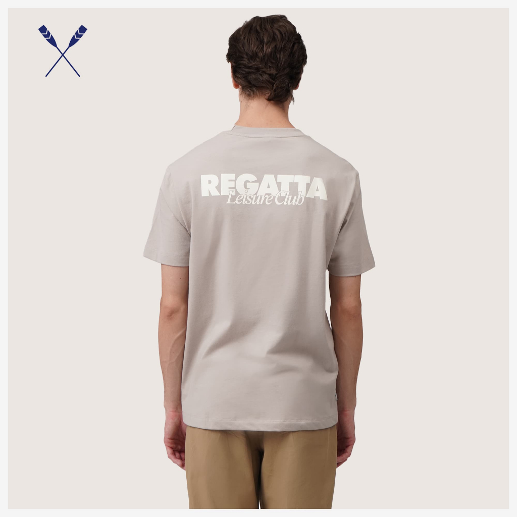 Regatta Regular Fit Round Neck T-Shirt In Single Jersey For Men (Beige ...