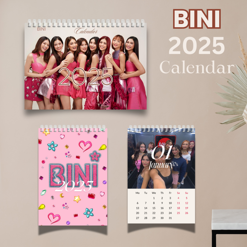 BINI Wall Calendar 2025 A4 | A5 | Shopee Philippines
