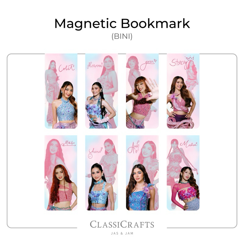 Magnetic Bookmark BINI (BINIverse) | Shopee Philippines