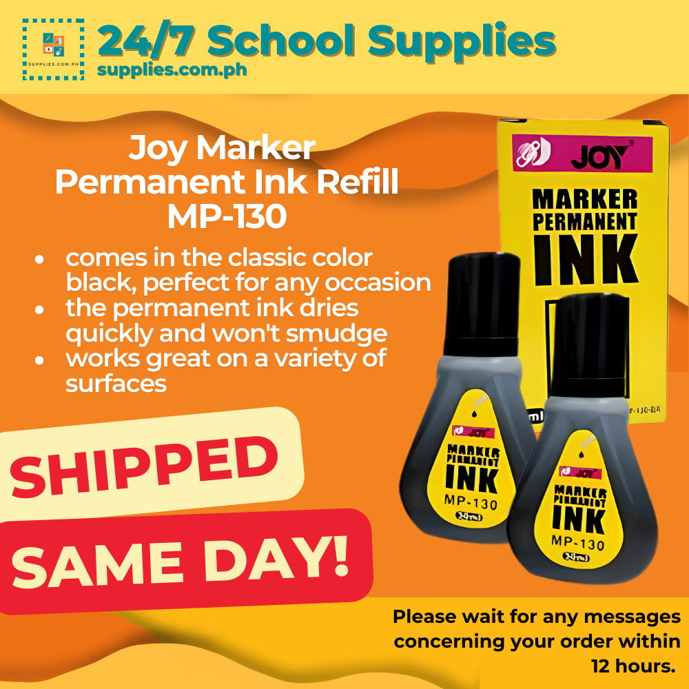Marker (Joy) Permanent Ink refill MP-130 Black | Shopee Philippines