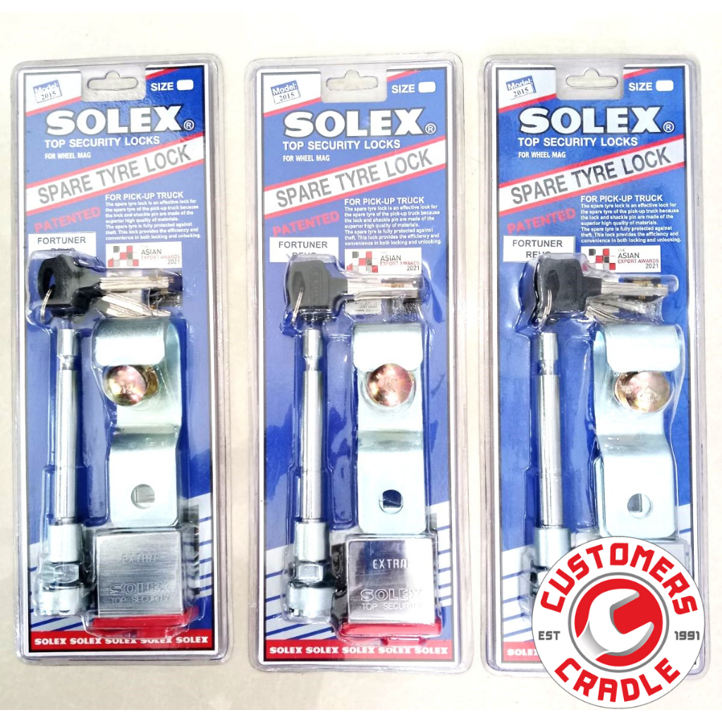 Solex Spare Tyre Lock Fortuner Revo | Shopee Philippines