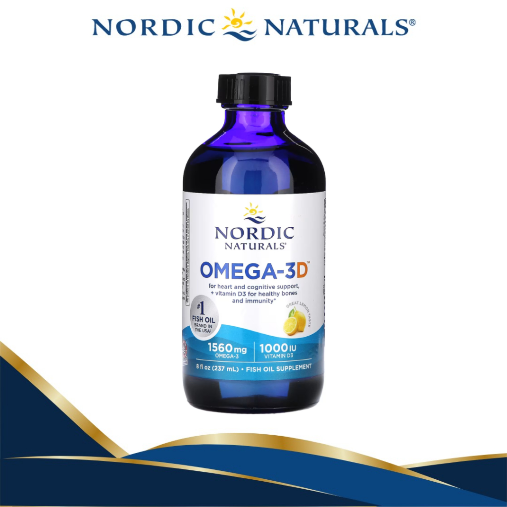 Nordic Naturals, Omega-3D, Lemon, 8 fl oz (237 ml) | Shopee Philippines