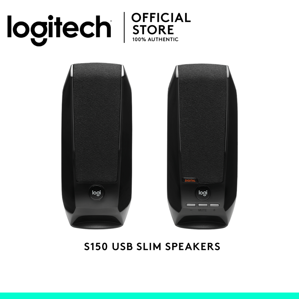 Logitech S150 Crystal-clear Sound, Slim Design, Easy Control USB Stereo ...