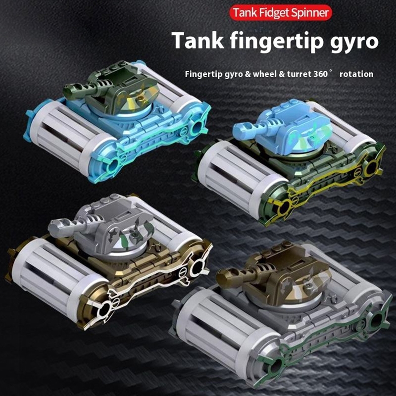 Mechanical Tank Fingertip Gyro Creative Mech Tank Puzzle Fidget spinner ...