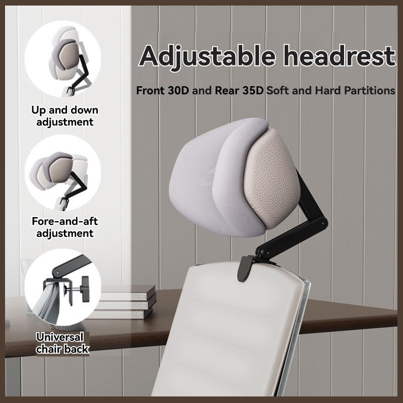 Chair Headrest Office Computer Chair Adjustable Raised Nap Headrest ...