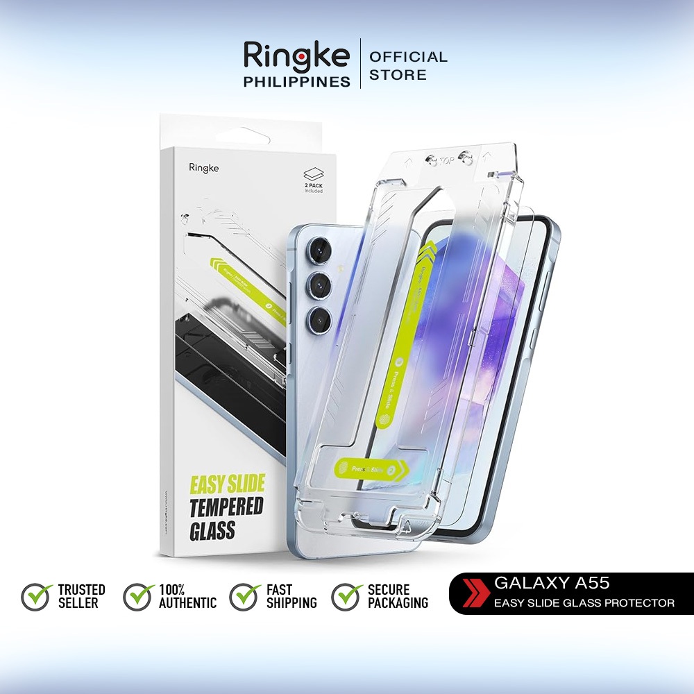 RIngke Easy Slide Tempered Glass Screen Protector for Samsung Galaxy ...