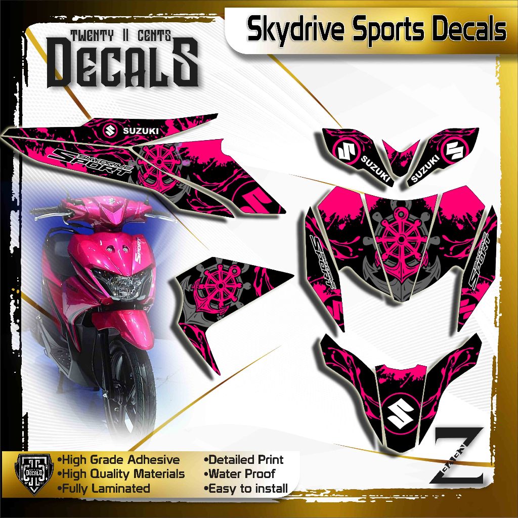 Suzuki Skydrive Sports High-Quality Decals and Stickers (anchor ...