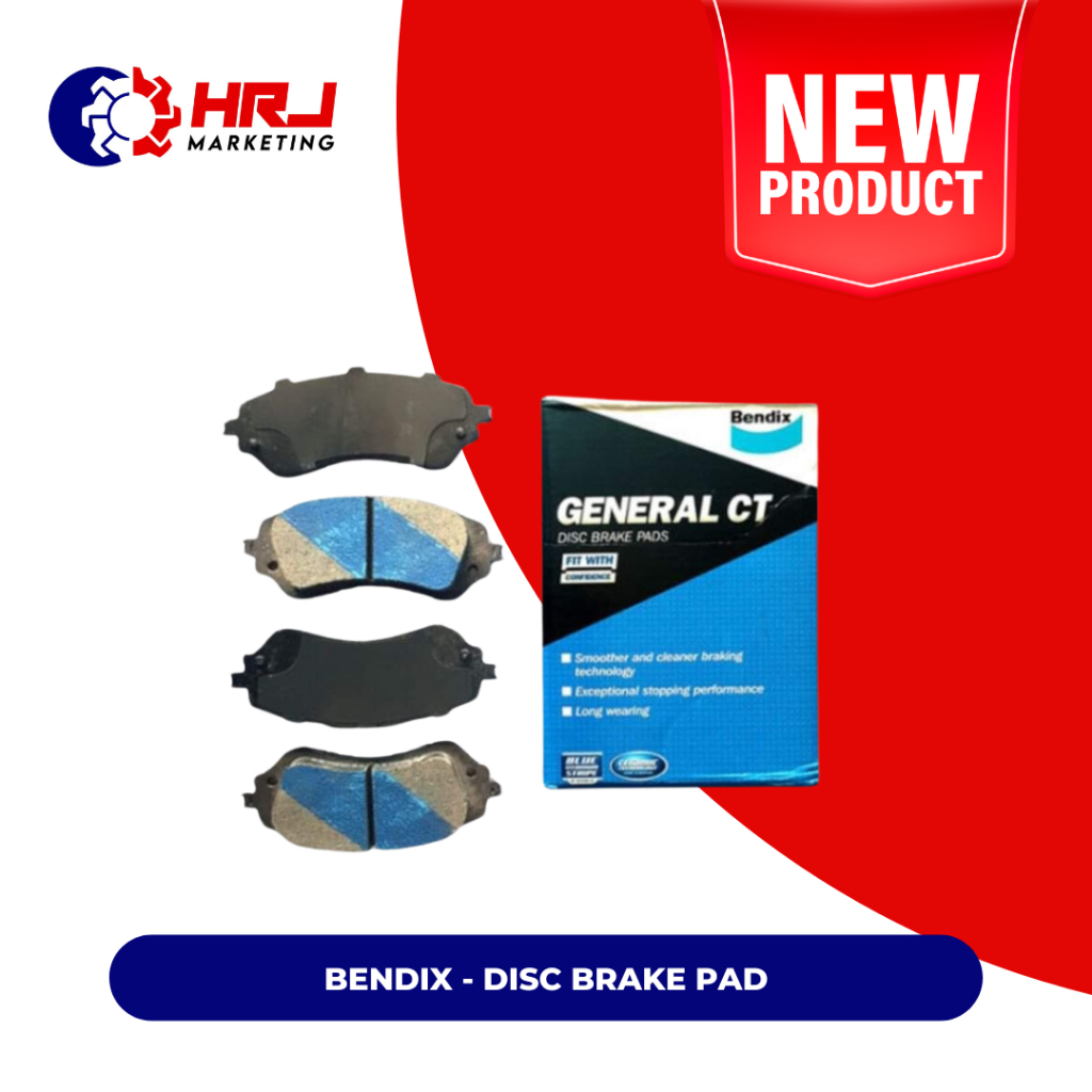 BENDIX DISC BRAKE PAD FRONT TOYOTA VIOS/YARIS 2013-18 (DB-2261 GCT ...
