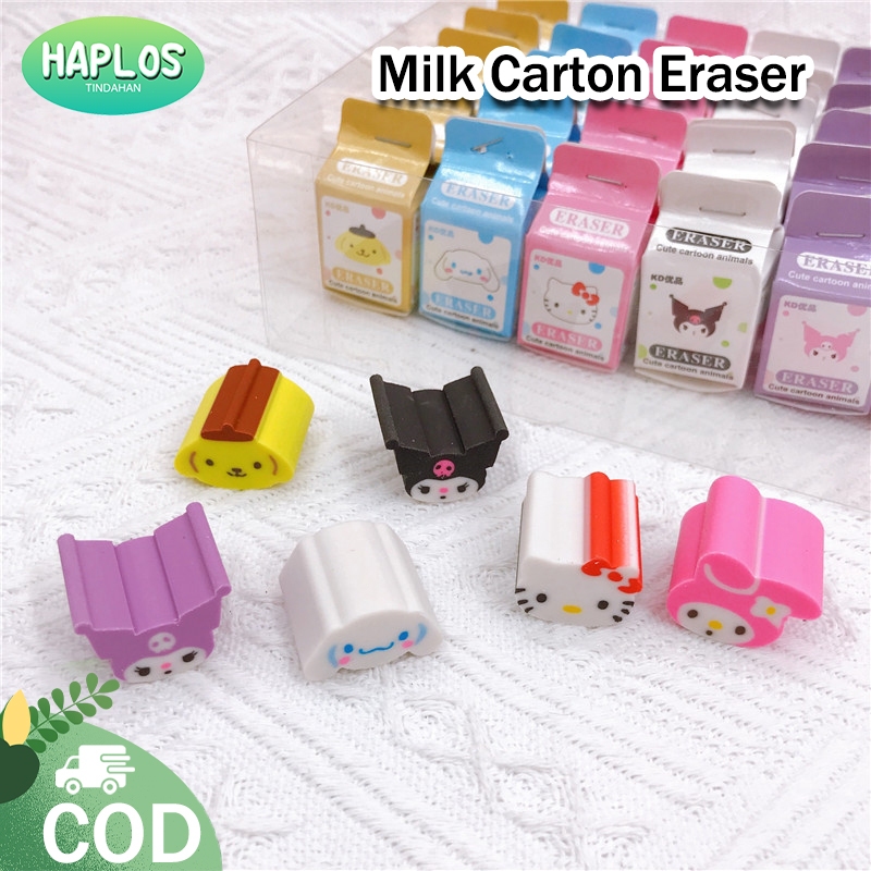 Sanrio Eraser Milk Carton Eraser Traceless Eraser Cute Style Children ...