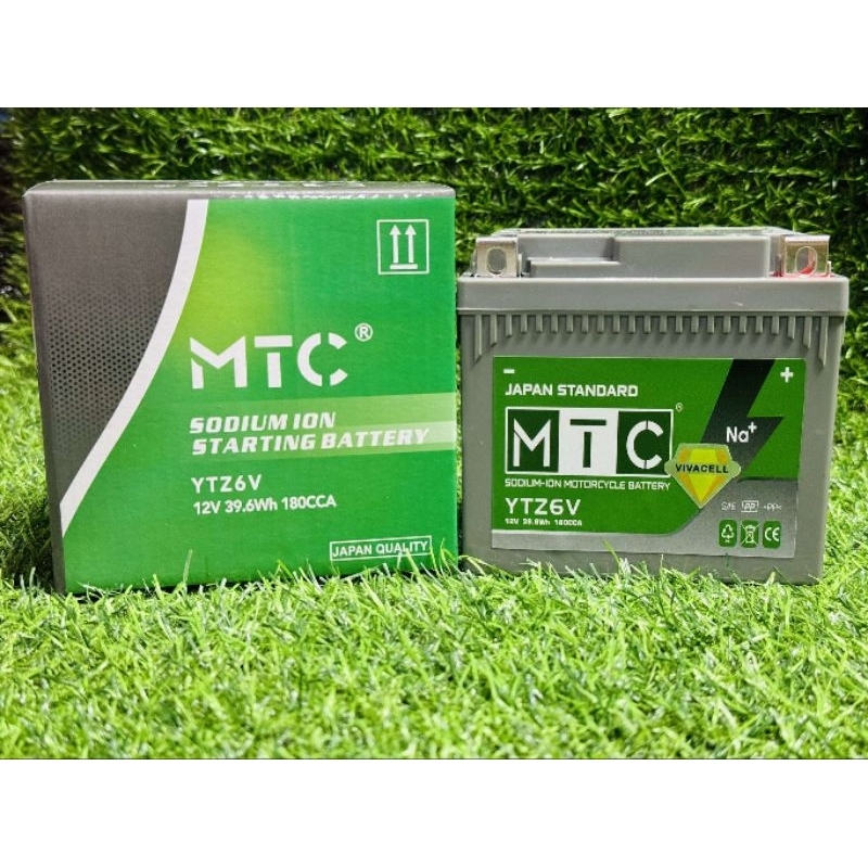 MTC SODIUM ION BATTERY YTZ6V AEROX NMAX V2/ CLICK /ADV 150 | Shopee ...