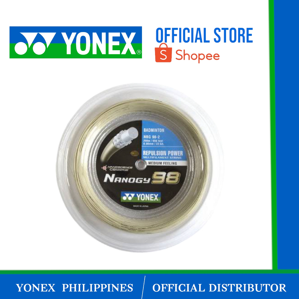 Yonex NANOGY 98 Badminton Strings (PRE-CUT STRING FOR 1 RACQUET- NO ...
