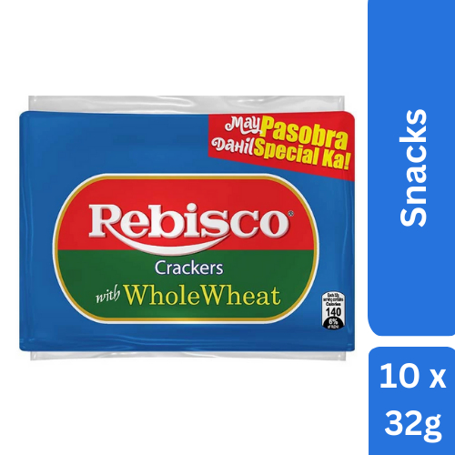 Rebisco Crackers Whole Wheat 10 Pieces 32g | Shopee Philippines