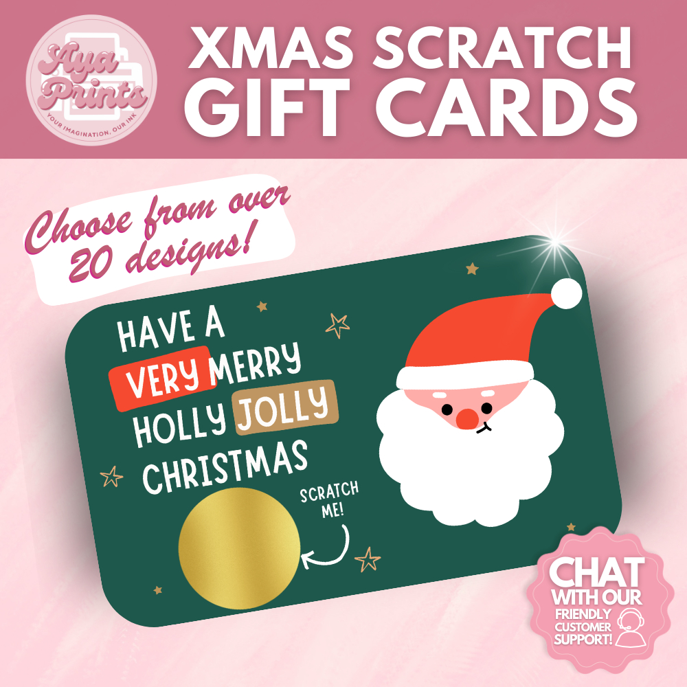 AYA Prints Christmas Scratch Off Gift Card / Aguinaldo Surprise Gift ...