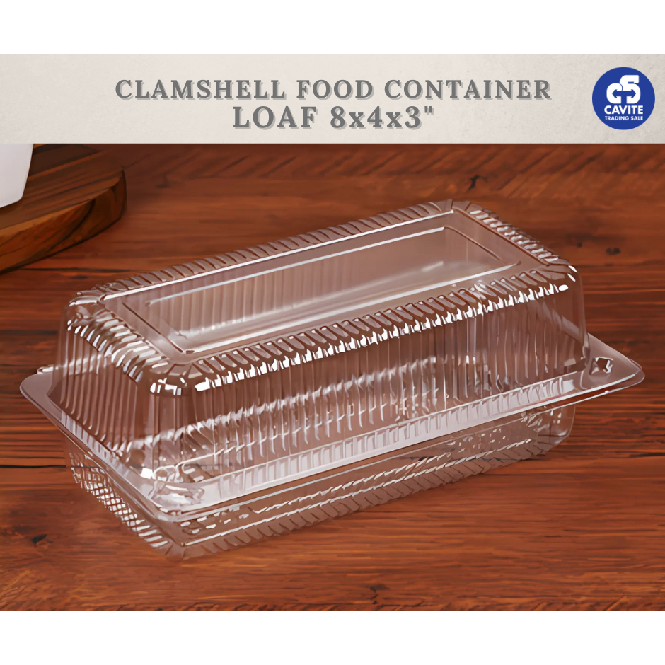 20pcs Loaf Clamshell Food Container with Lid Lock | Shopee Philippines