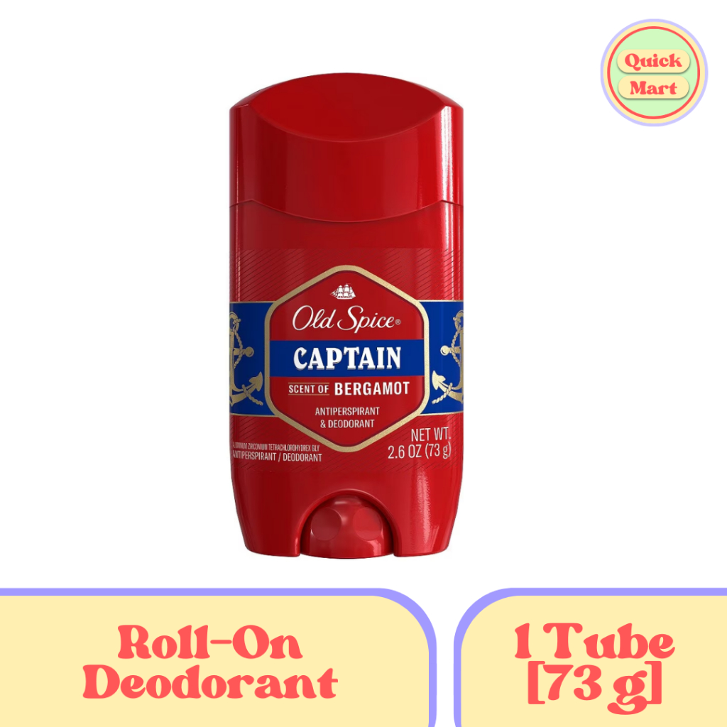 Old Spice Captain Roll-on Deodorant 73g (1 Tube) | Shopee Philippines