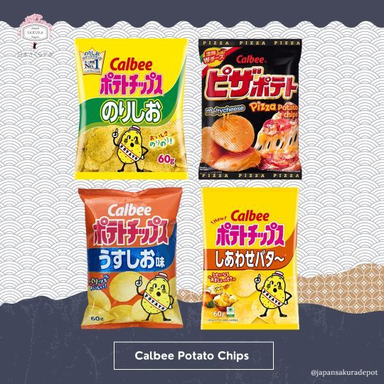 Japan Calbee Potato Chips Japanese Snacks 60g | Light | Norishio ...