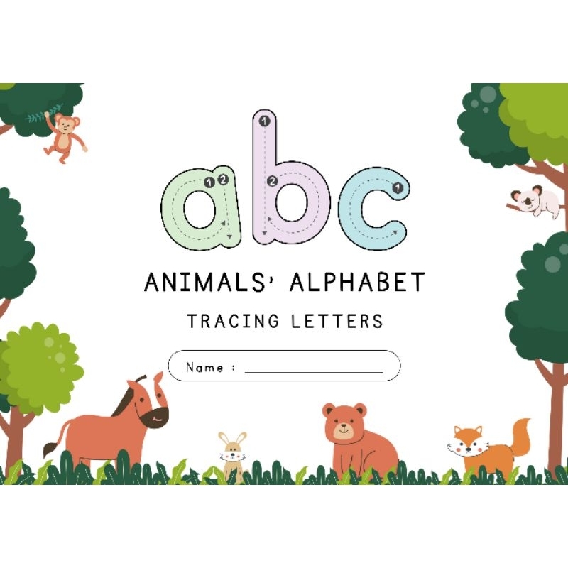 ANIMALS ALPHABET TRACING PAD | Shopee Philippines