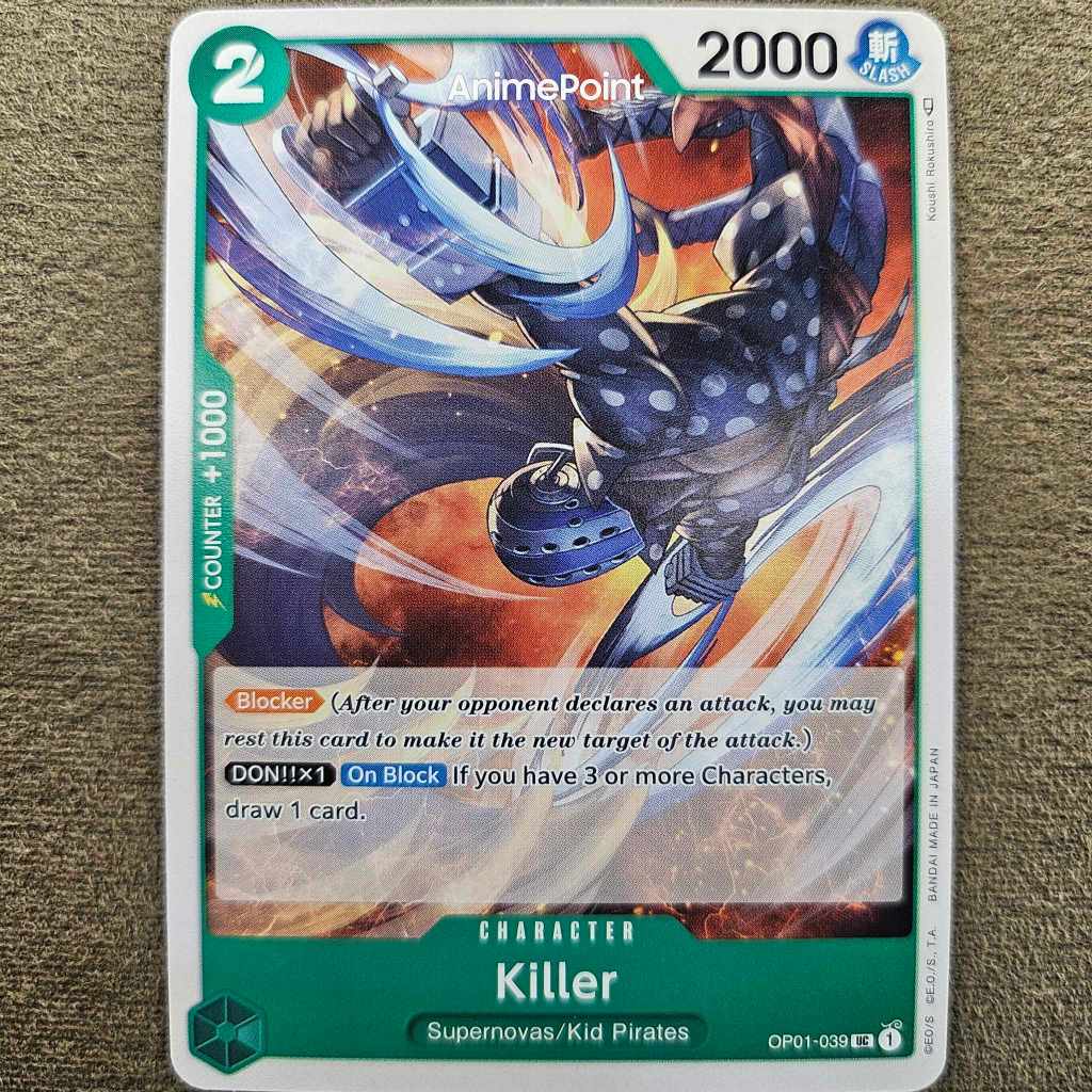 One Piece TCG [ENGLISH] OP01-039 UC Killer [ENGLISH VERSION] | Shopee ...