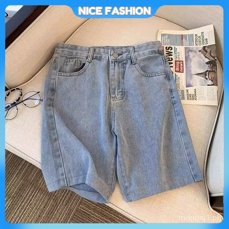Denim Shorts Men's Summer Thin Design Sense Niche American High-Grade ...